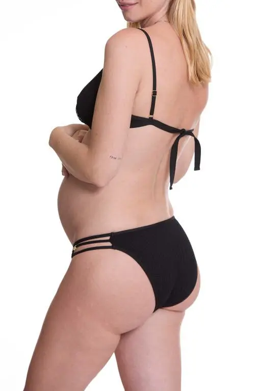 CACHE COEUR Milos Triangle Maternity Bikini - Black