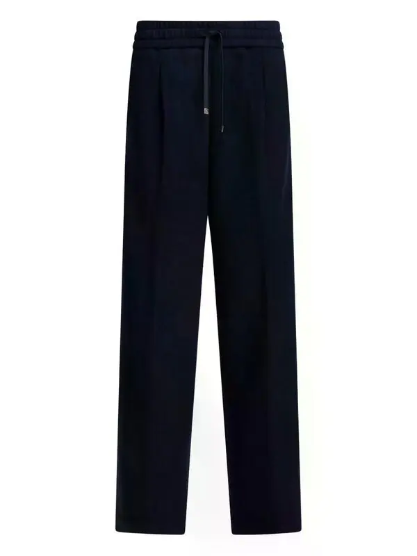 CIRCOLO 1901 Drawstring-fastening Wool Trousers - Blue