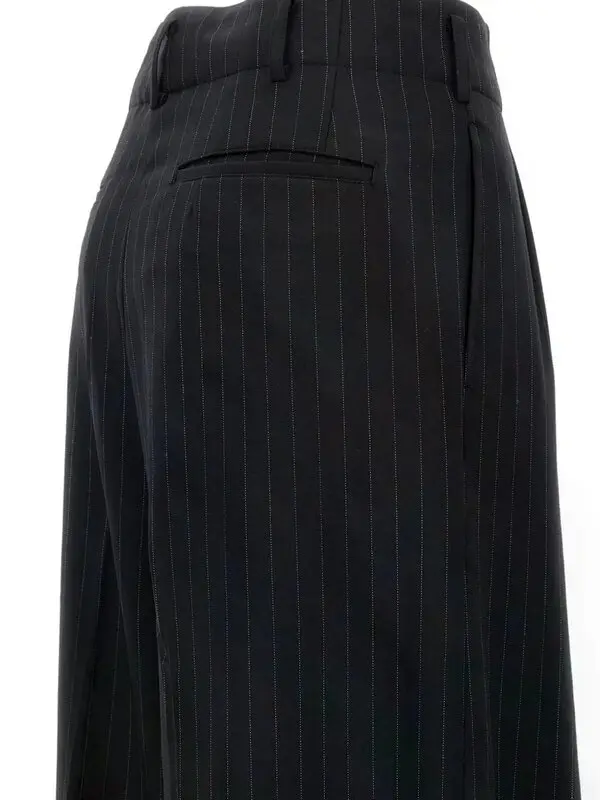 Comme Des Garçons Pinstripe Cuffed Trousers