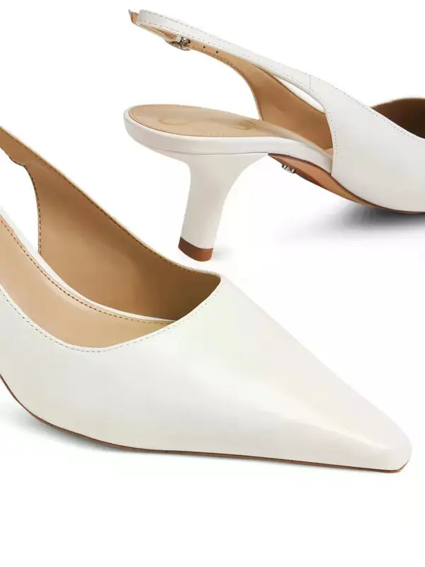 Sam Edelman 60mm Bianka Slingback Pumps - White