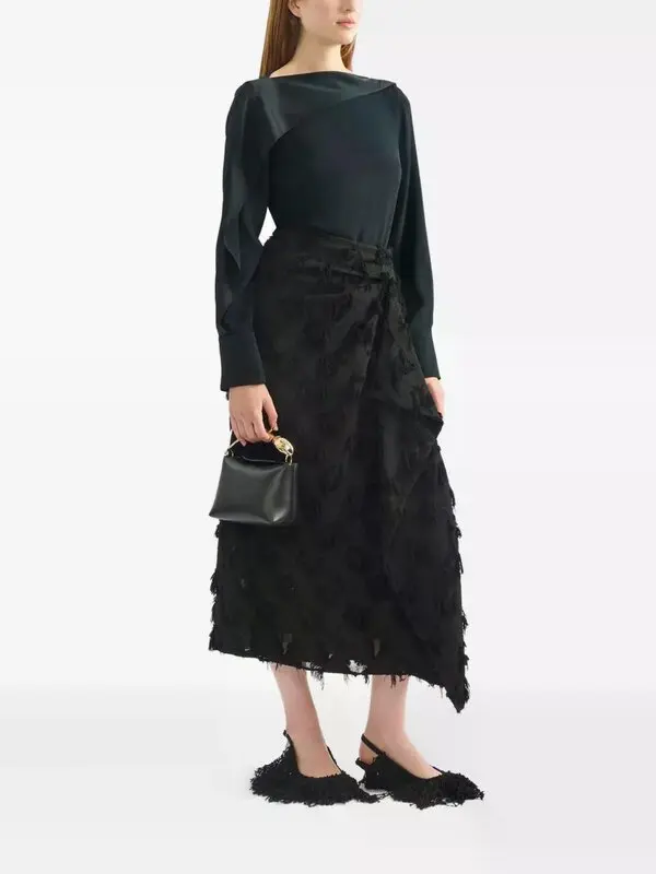 Erdem Draped Midi Skirt