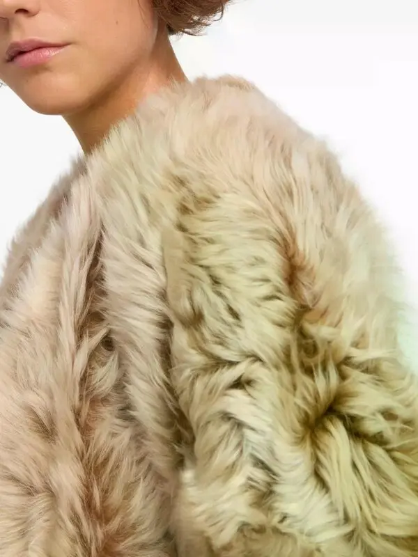YVES SALOMON Toscana Lambskin Coat - Brown