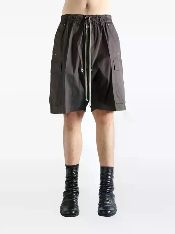Rick Owens Drawstring Cargo Shorts - Black