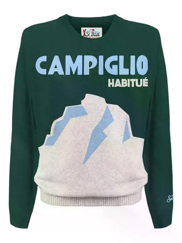 MC2 SAINT BARTH Mountain Graphic Sweater - Green