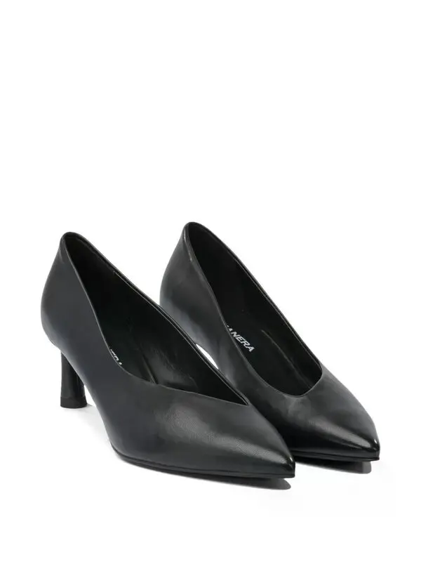 HALMANERA 50mm Leather Heeled Pumps