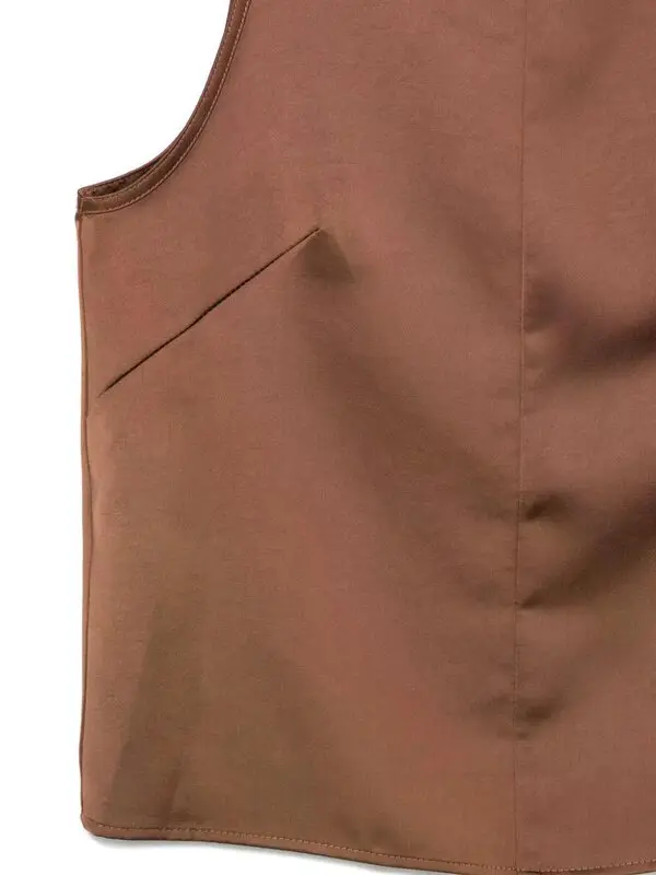 Imperial Sleeveless Tank Top - Brown