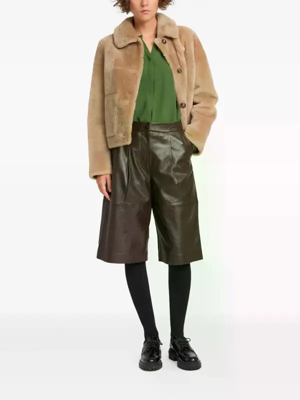YVES SALOMON Shearling Jacket - Neutrals