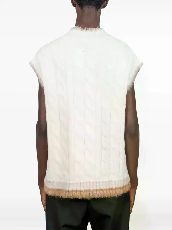 Lacoste Wool Cable-knit Vest