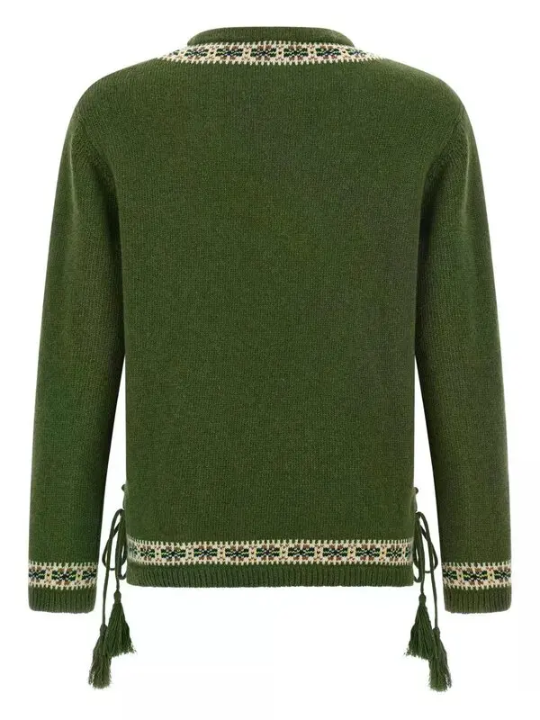 BODE Jacquard Fair-isle Sweater - Green