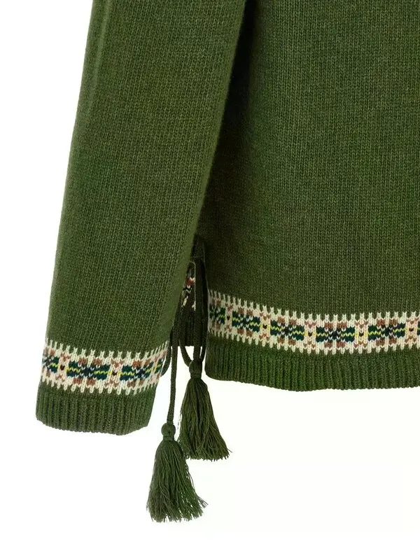 BODE Jacquard Fair-isle Sweater - Green