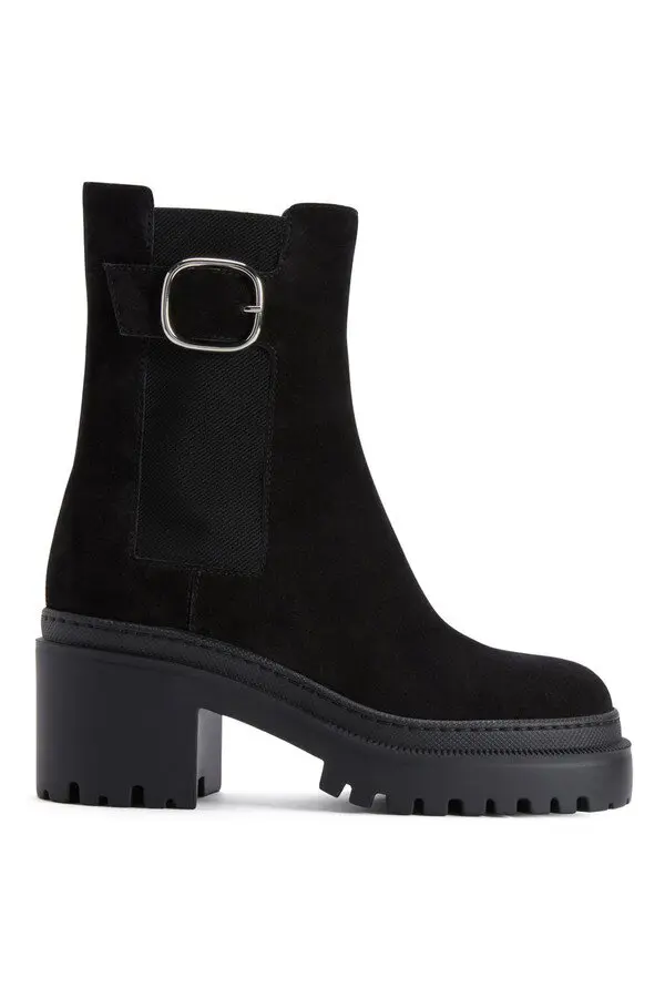 GIUSEPPE ZANOTTI Mairi Buckle Chelsea Boots - Black