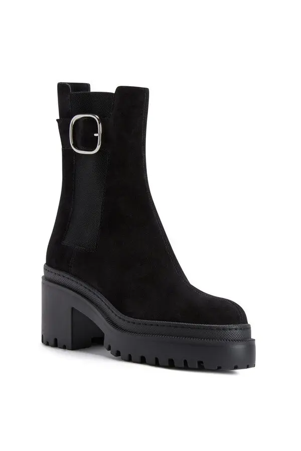 GIUSEPPE ZANOTTI Mairi Buckle Chelsea Boots - Black