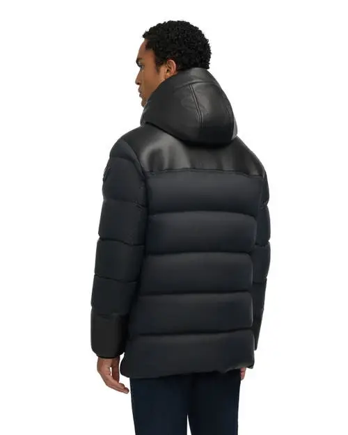 Pajar Faux Shearling Puffer Parka With Fixed Hood