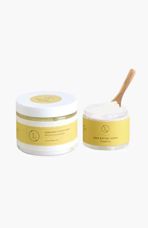 LIZUSH Reviving Set With Shea Butter And Body Scrub - Grapefruit