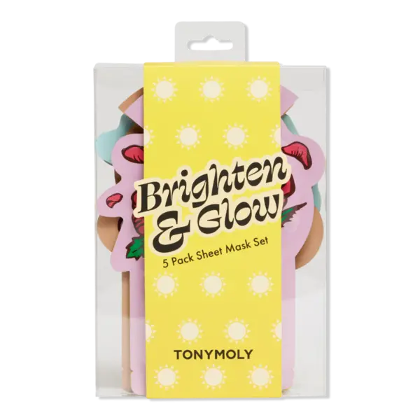 TONYMOLY Brighten And Glow 5 Pack Sheet Mask Set - One-color