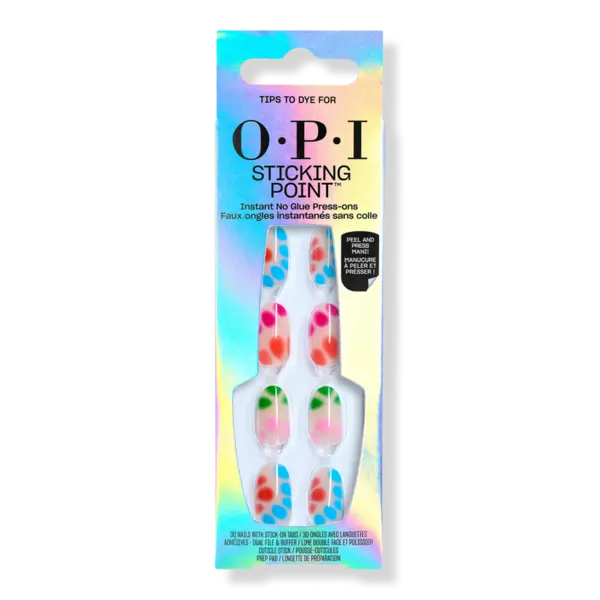 OPI Sticking Point Press On Nails - Tips To Dye For