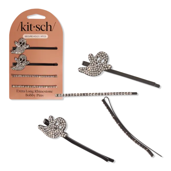KITSCH Rhinestone Bobby Pins Set