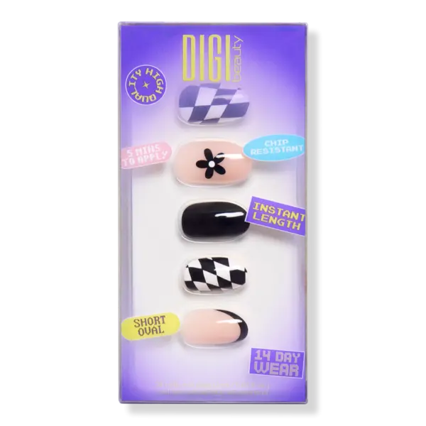 DIGI BEAUTY French Af Press-on Nails - One-color