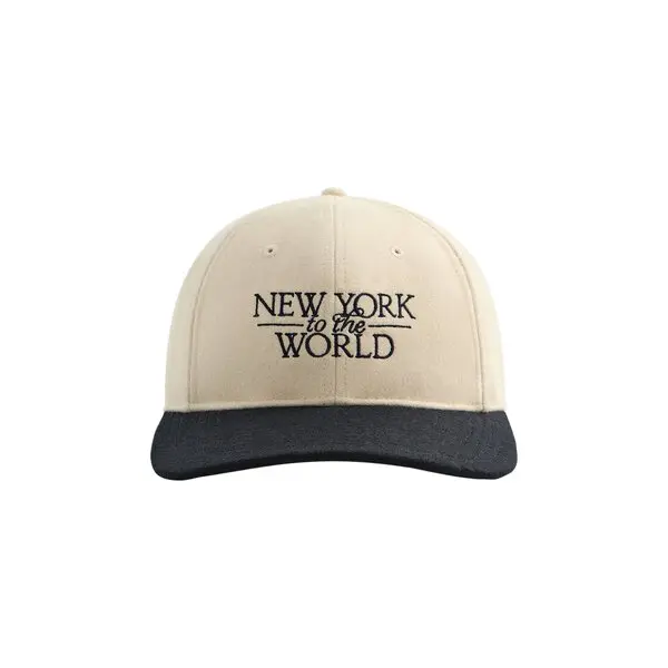 Kith 47 Ny To The World Franchise Ls Cap - Cream
