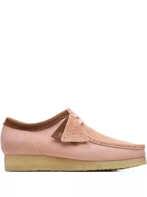Clarks Wallabee Derby Shoes - Pink