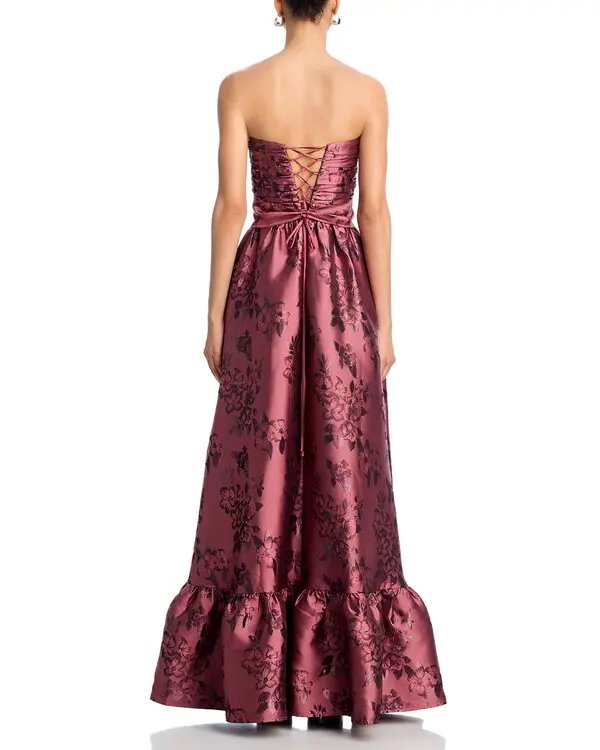 V. Chapman Regina Floral Print Strapless Maxi Dress - Deco Rose Baroque  Floral - 50% Off | Editorialist