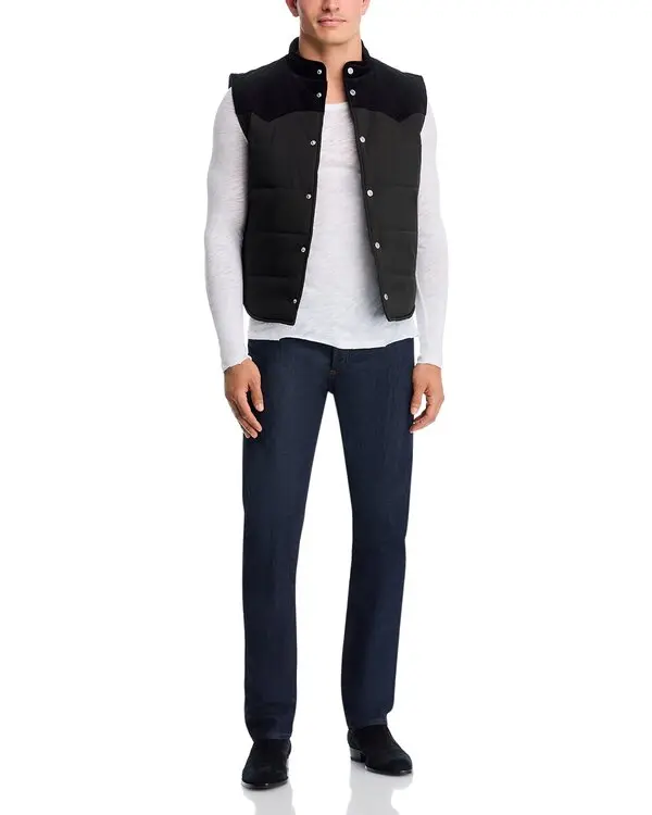 Monfrère Wayne Neddle Corduroy Vest - Noir