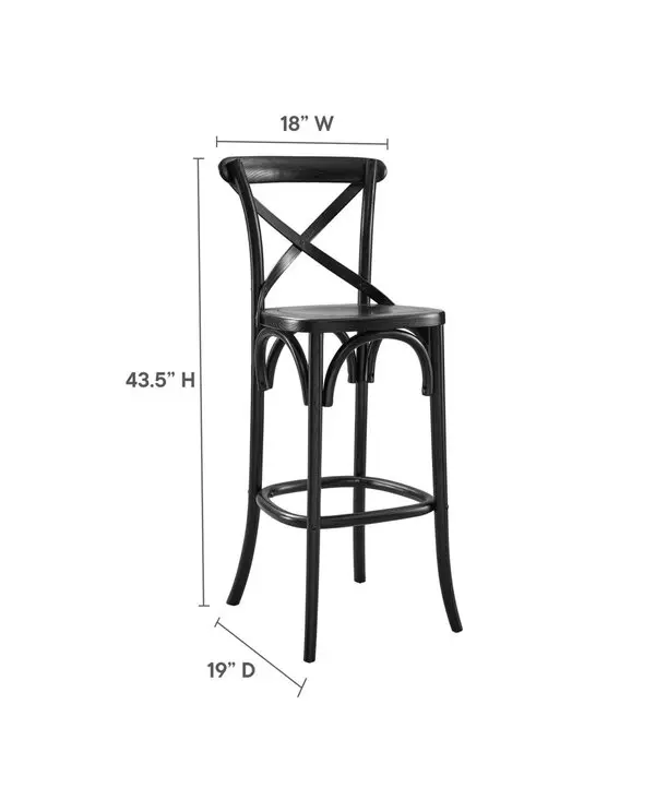 MODWAY Gear Bar Stool - Black