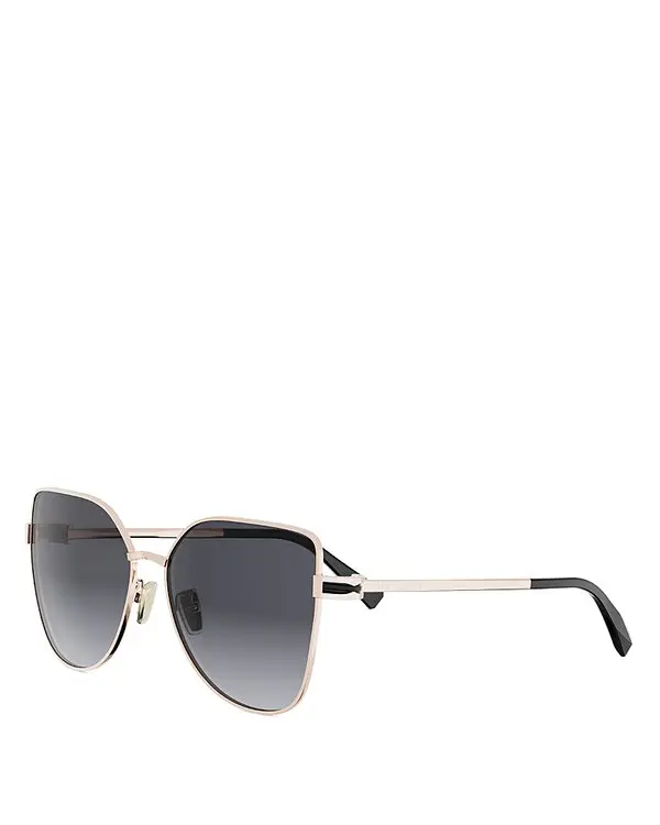 BVLGARI B.zero1 Square Sunglasses - Gold/smoke