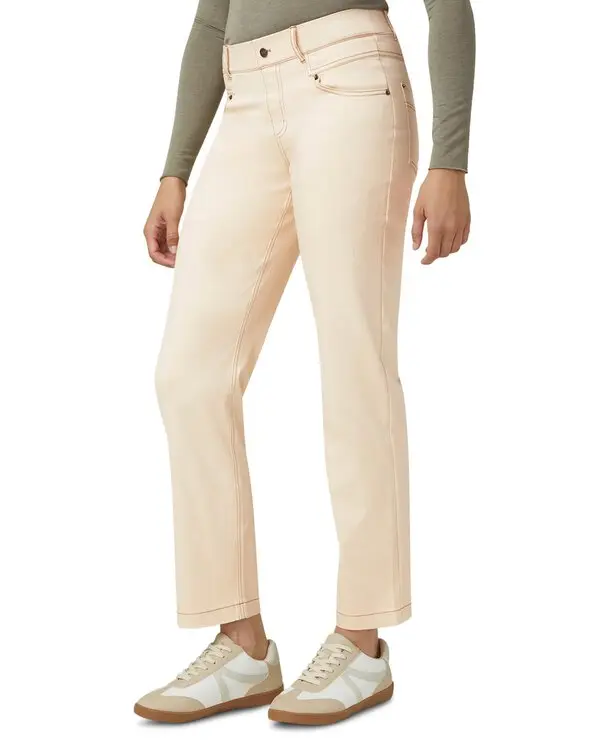 Hue Mid Rise Straight Jeans - Ecru