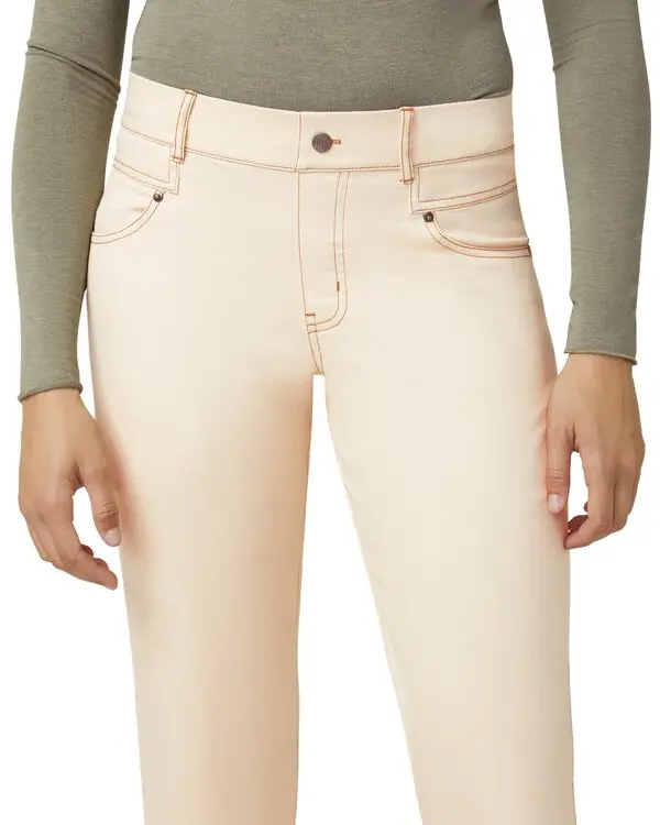 Hue Mid Rise Straight Jeans - Ecru