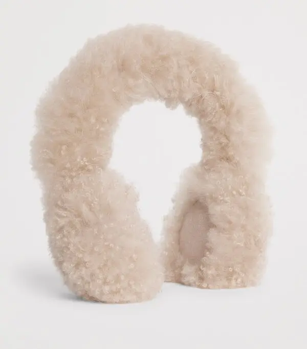 YVES SALOMON Lamb Shearling Earmuffs