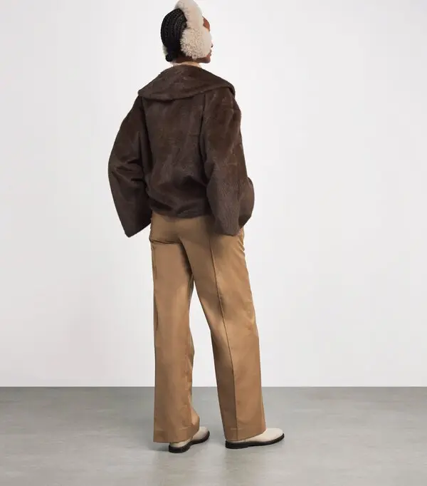 YVES SALOMON Lamb Shearling Earmuffs