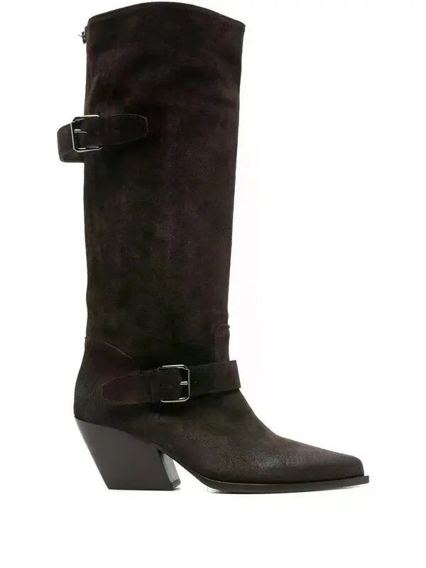 Elena Iachi 65mm Buckle Knee-high Boots