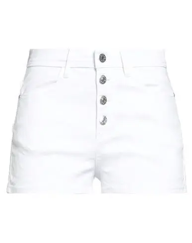 Guess Regular Fit Gabardine Shorts - White