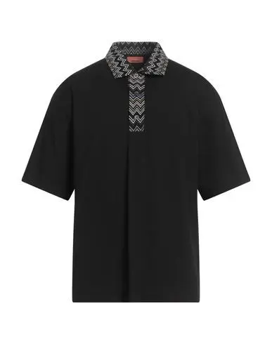 Missoni Polo Shirt Size Cotton - Black