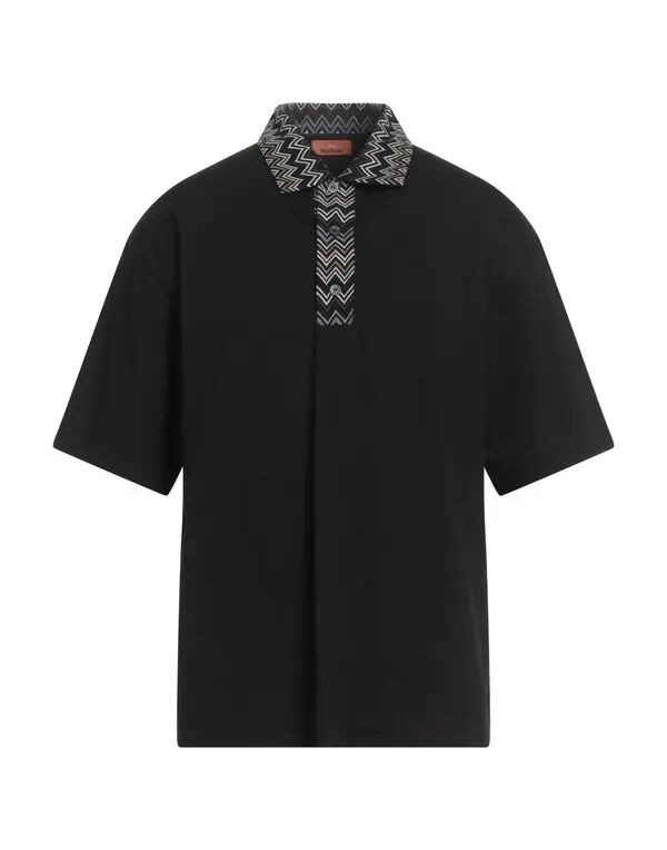 Missoni Polo Shirt Size Cotton - Black