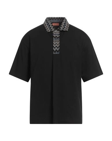 Missoni Polo Shirt Size Cotton - Black