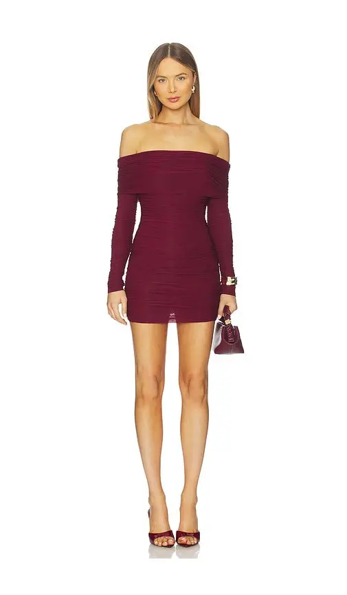 Ronny Kobo Kya Off-shoulder Dress - Port