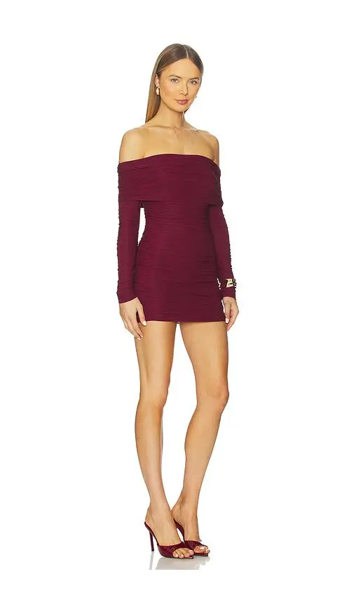Ronny Kobo Kya Off-shoulder Dress - Port
