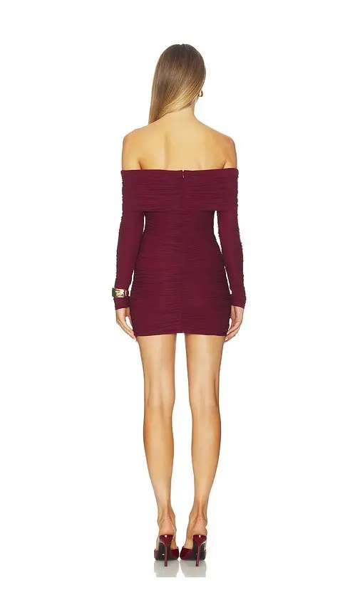 Ronny Kobo Kya Off-shoulder Dress - Port