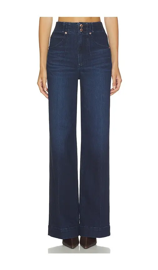 PISTOLA Lana Double Button Wide Leg Jeans