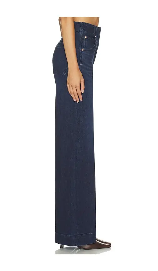 PISTOLA Lana Double Button Wide Leg Jeans