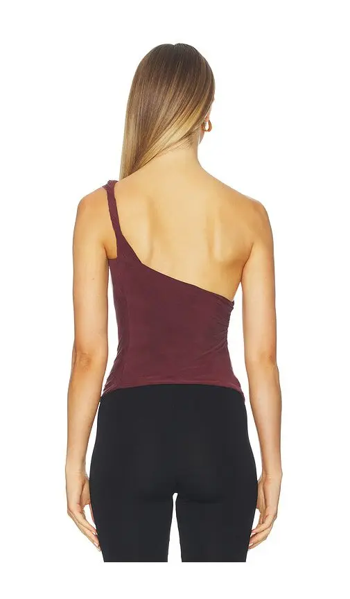 PEACHY DEN One Shoulder Top