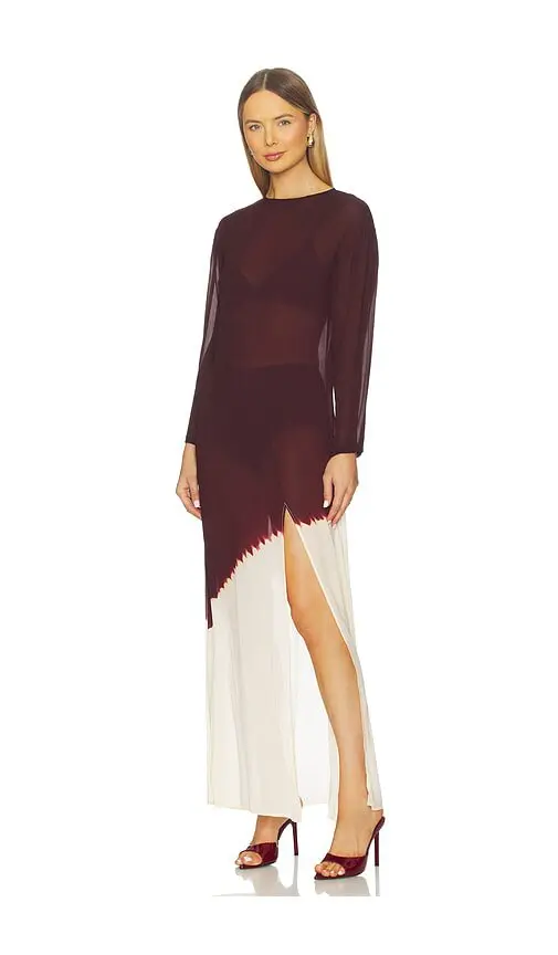 SWF Sheer Panel Maxi Dress
