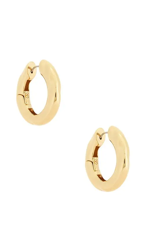 Ettika Liquid Luxe Medium Hoop Earrings - Gold