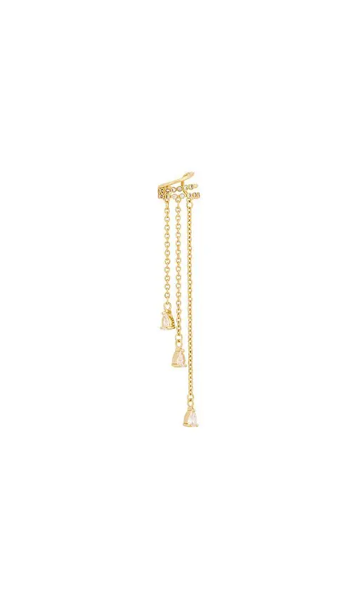 Ettika Crystal Waterfall Ear Cuff - Gold
