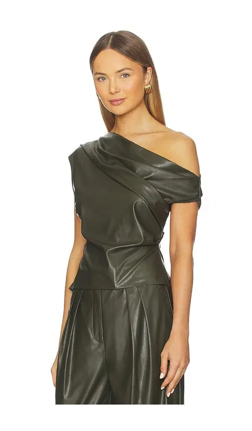 THE SEI Off Shoulder Top - Army