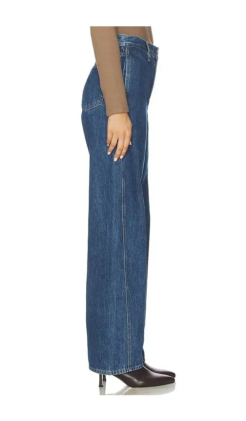 SLVRLAKE Cassie Chino Wide Leg Jeans - Blue