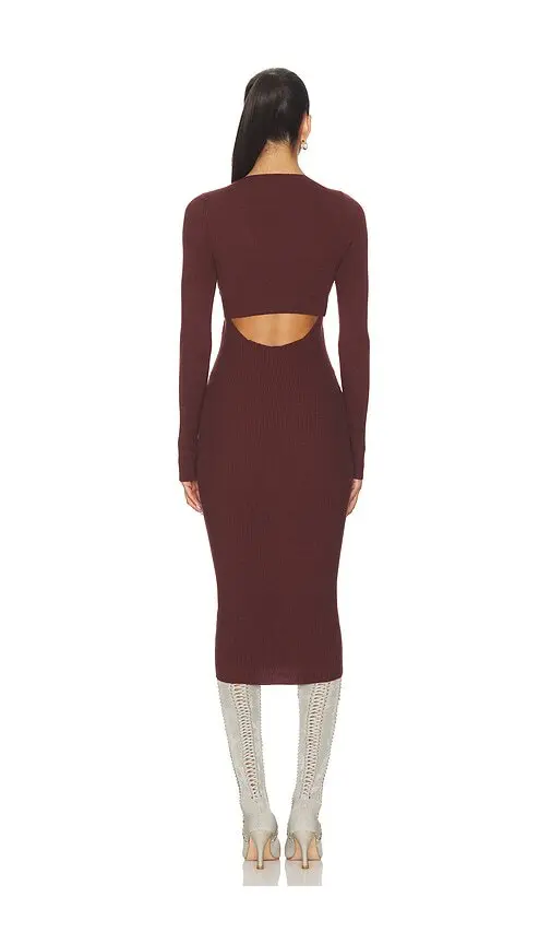 ISA BOULDER Argyle Open Dress