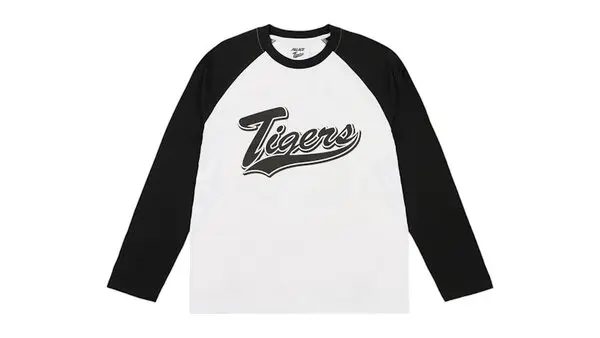 PALACE Osaka Exclusive Hanshin Tigers Raglan Long Sleeve Tee Shirt - Black/white